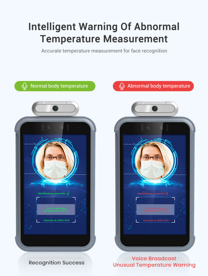 Facial Recognition Body Temperature Measurement Devices , Fever Thermal ...