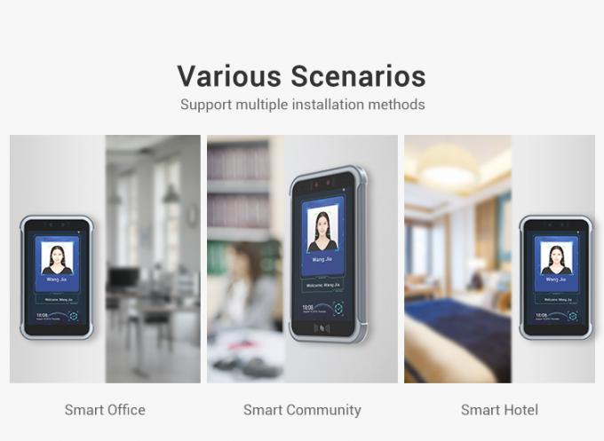 QR Code RFID / HID Face Recognition Biometric Access Control 8 Inch